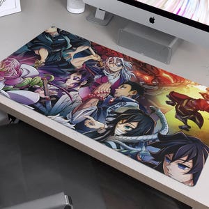 Demon Slayer Deskmat Featuring All Hashiras - Vibrant Kimetsu No Yaiba ...