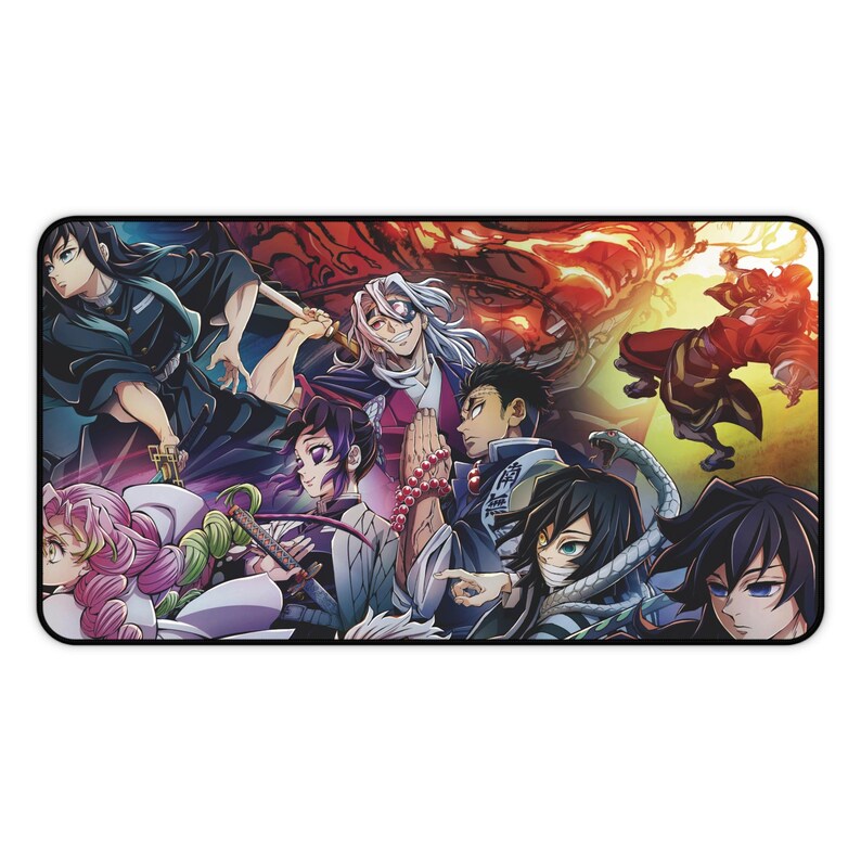 Demon Slayer Deskmat Featuring All Hashiras - Vibrant Kimetsu No Yaiba ...