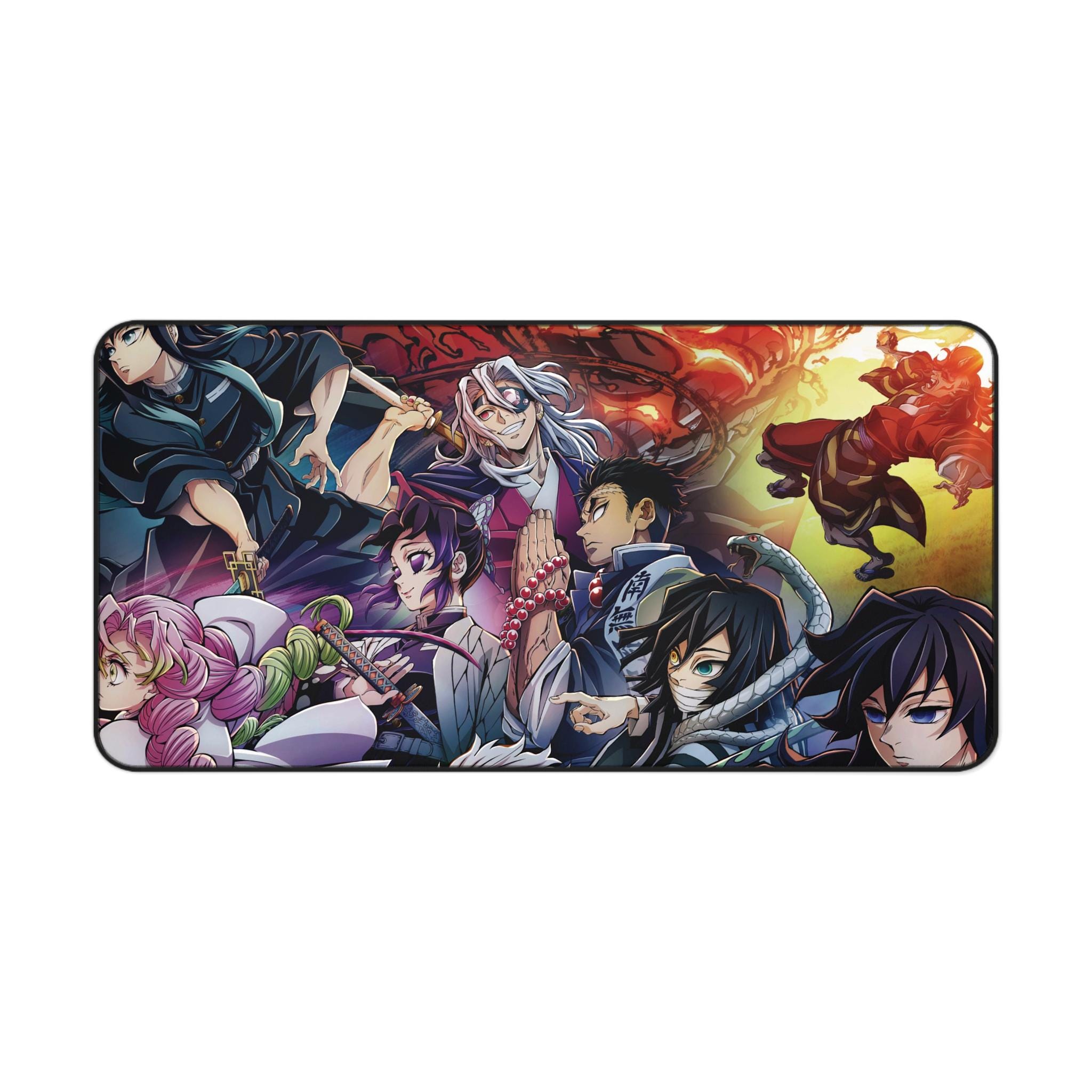 Demon Slayer Deskmat Featuring All Hashiras - Vibrant Kimetsu No Yaiba ...