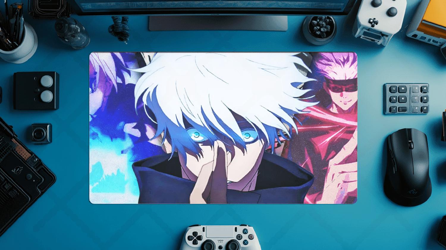 Jujutsu Kaisen Gaming Desk Mat Large Anime Mouse Pad Gojo Satoru Cool ...