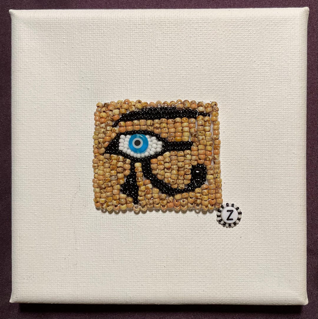 Eye of Horus, Original Bead Artwork Signed by Artist - Etsy