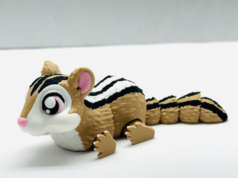 3D Printed Articulated Chipmunk Figurine: Two Sizes - I7 - Etsy