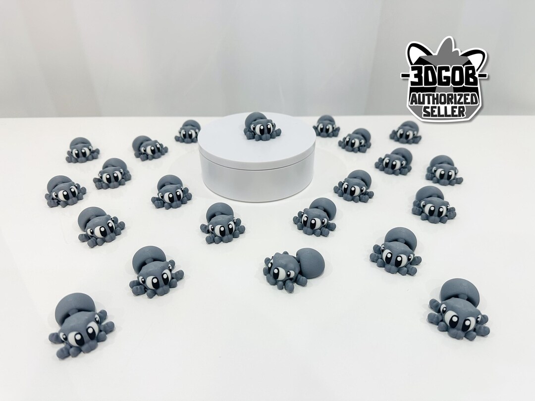 3D Printed Spider Articulated Fidget Figurine D12 - Etsy