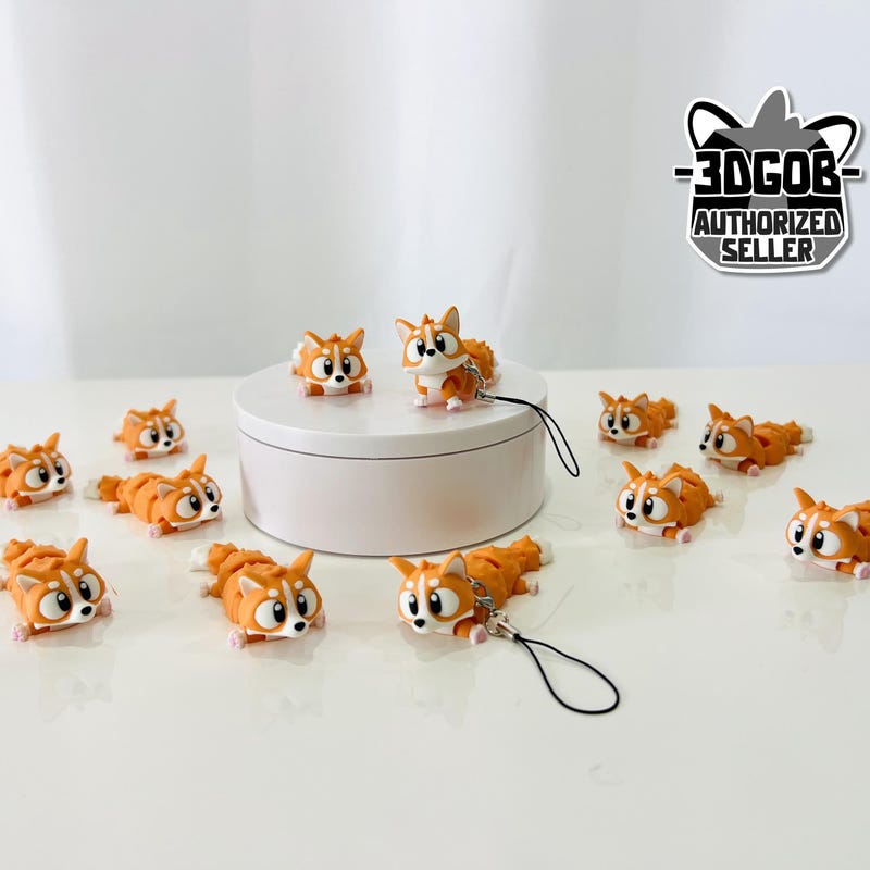 3d Corgi Keychain - Etsy