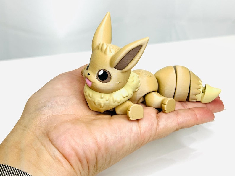 3D Printed Flexi Eevee Figurine: Supercrazyprints Design Z9 - Etsy