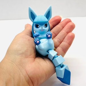 Flexi Glaceon Figurine Supercrazyprints Design | Colored Flexi Figurine ...