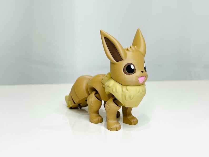 3D Printed Flexi Eevee Figurine: Supercrazyprints Design Z9 - Etsy