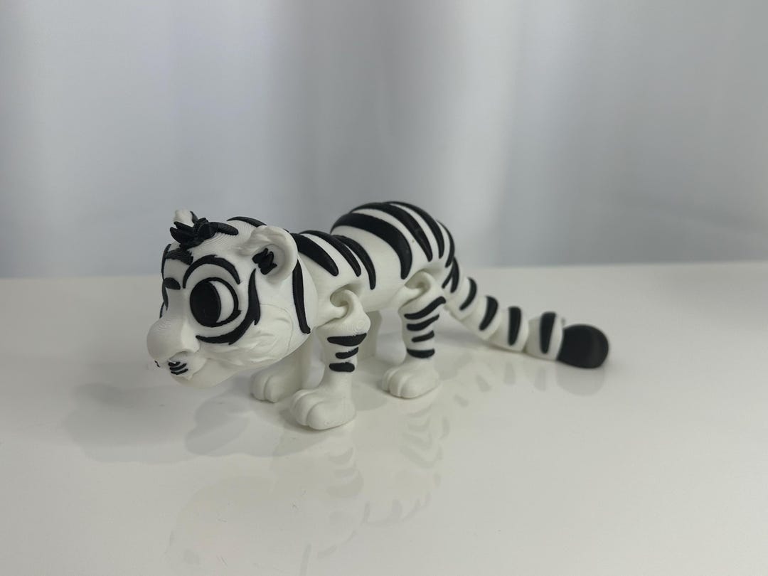 Flexi Tiger Articulated Fidget | Flexi Figurine | 2 Sizes | Colored ...