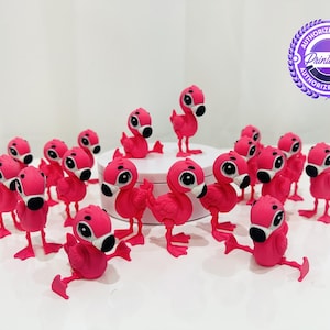 3D Printed Flexi Flamingo | Articulated Fidget Figurine - E4 - Etsy