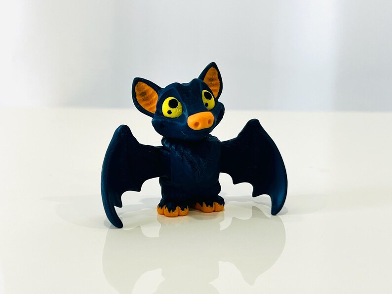 3D Printed Articulated Fruit Bat Fidget | Posable Figurine - J2 - Etsy