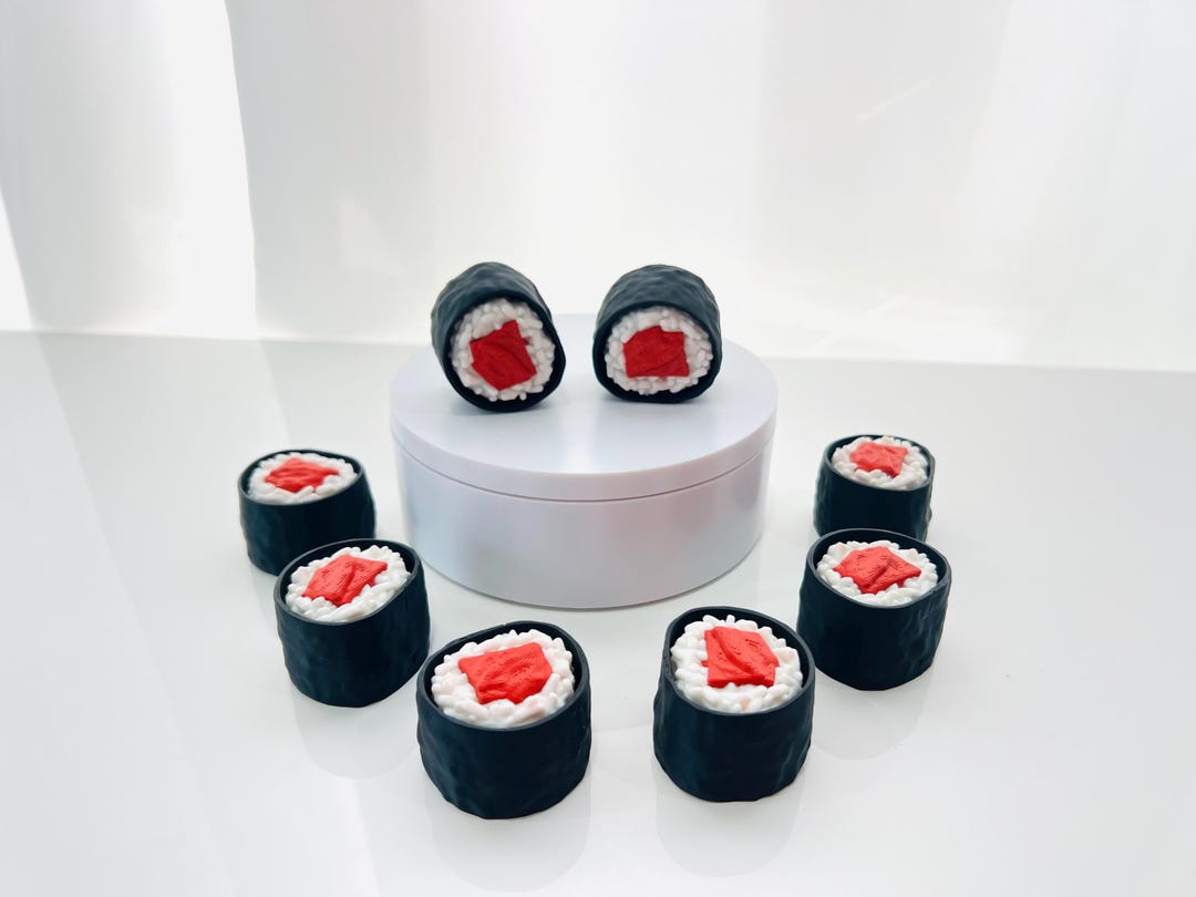 Sushi Tuna Roll Clicker | Fidget Keychain | 1 Size | Colored Clicker ...