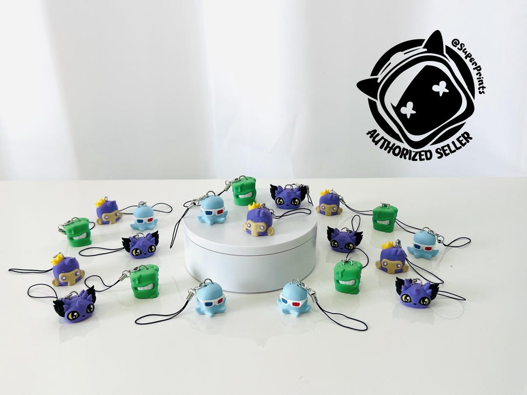 NFC Superdot Collectible Keychain: 3D Printed Cartoon Figure - Etsy