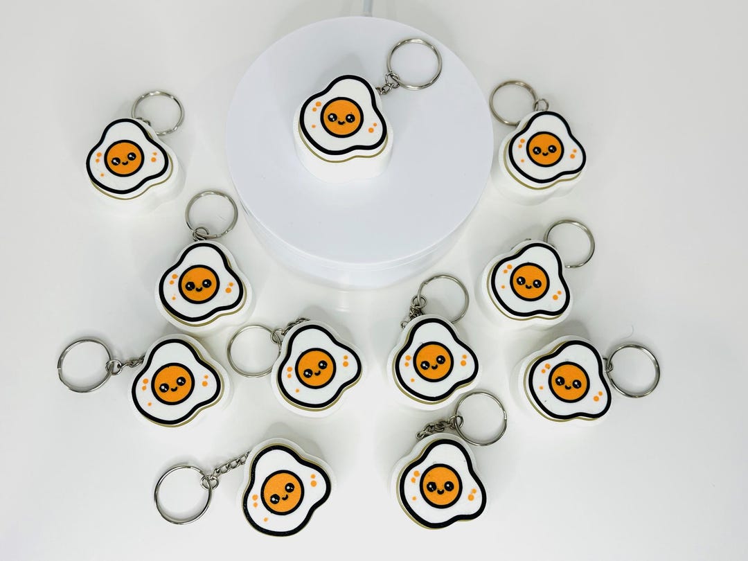 Egg Yolk Clicker Keychain | 1 Size | Colored Clicker | 3D Printed ...