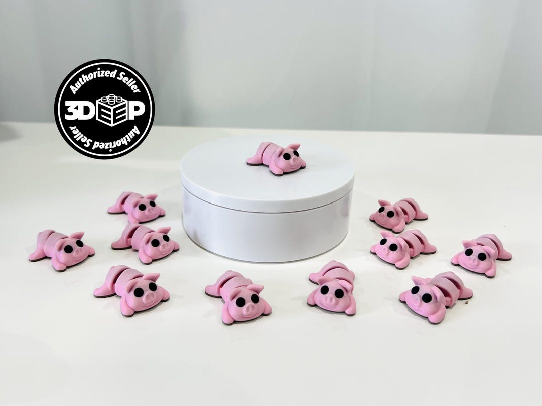 3D Printed Flexi Pig Fidget: Articulated Figurine - I4 - Etsy