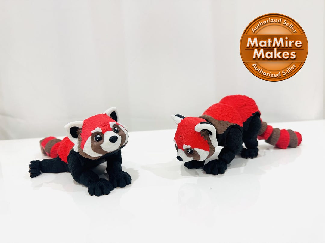 Flexi Red Panda | 3D Printed | Articulated | Custom Figurine | Cute ...