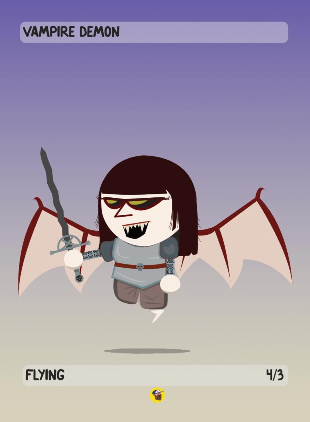 5 Vampire Demon Tokens With Flying for Magic the Gathering - Etsy