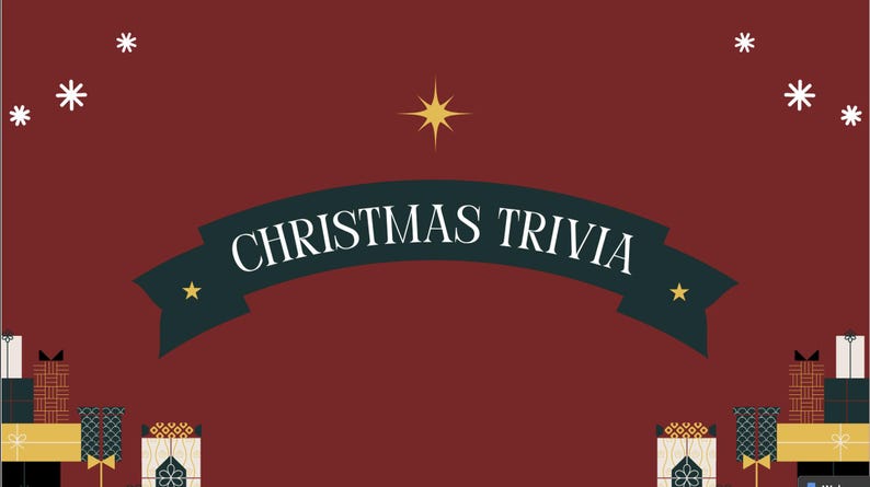 Christmas Trivia Slideshow With Answers - Etsy