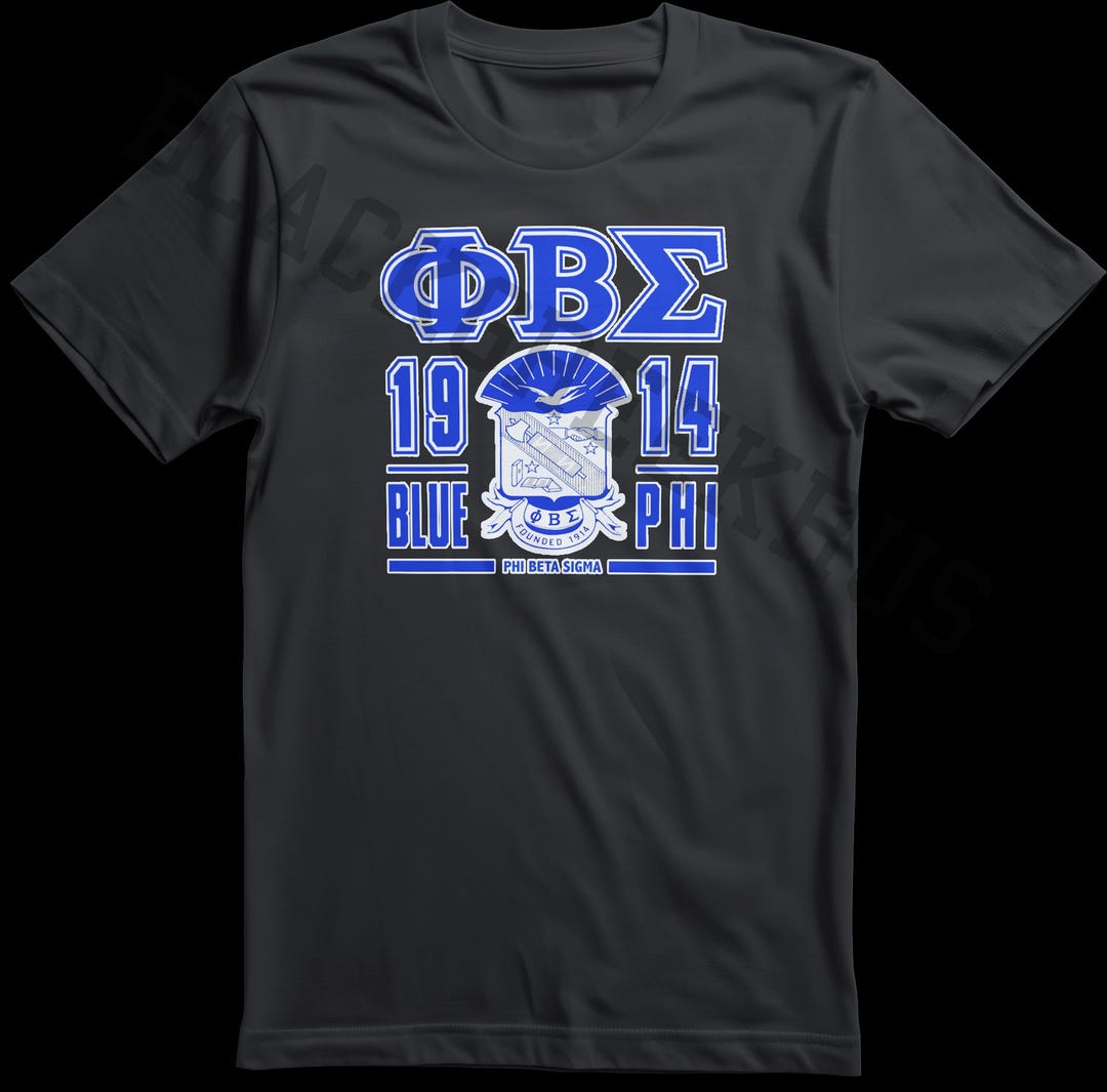 Phi Beta Sigma Fraternity, Inc Blu Phi T-shirt | Sigma | GOMAB | Phi ...