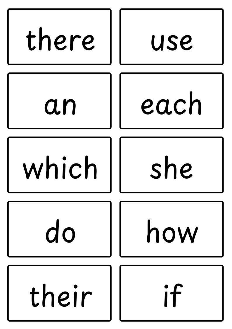 Fry's First 100 Sight Words Flashcards Prek-1st Grade High Frequency ...