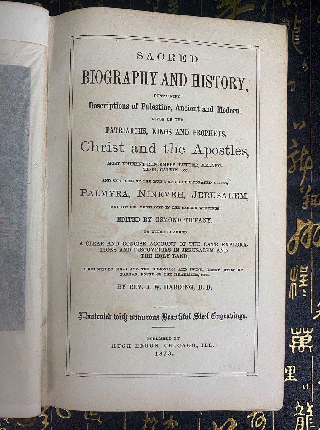A0134 1873 “sacred Biography and History” / Christ and the Apostles ...