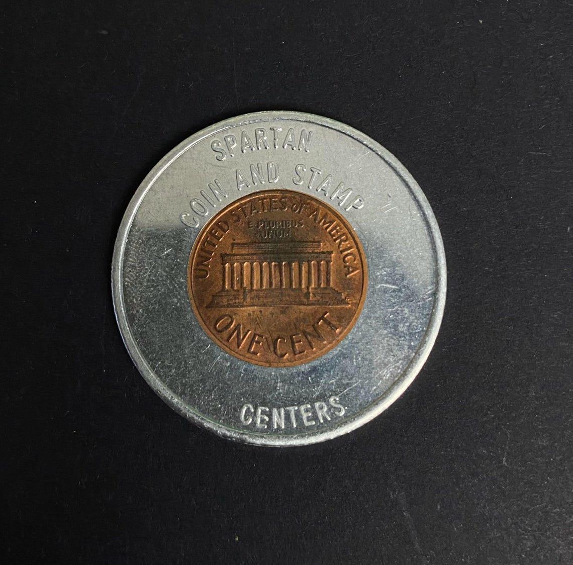 A0138 Encased “lucky Penny” Token – 1968 Lincoln Cent With Four-leaf ...