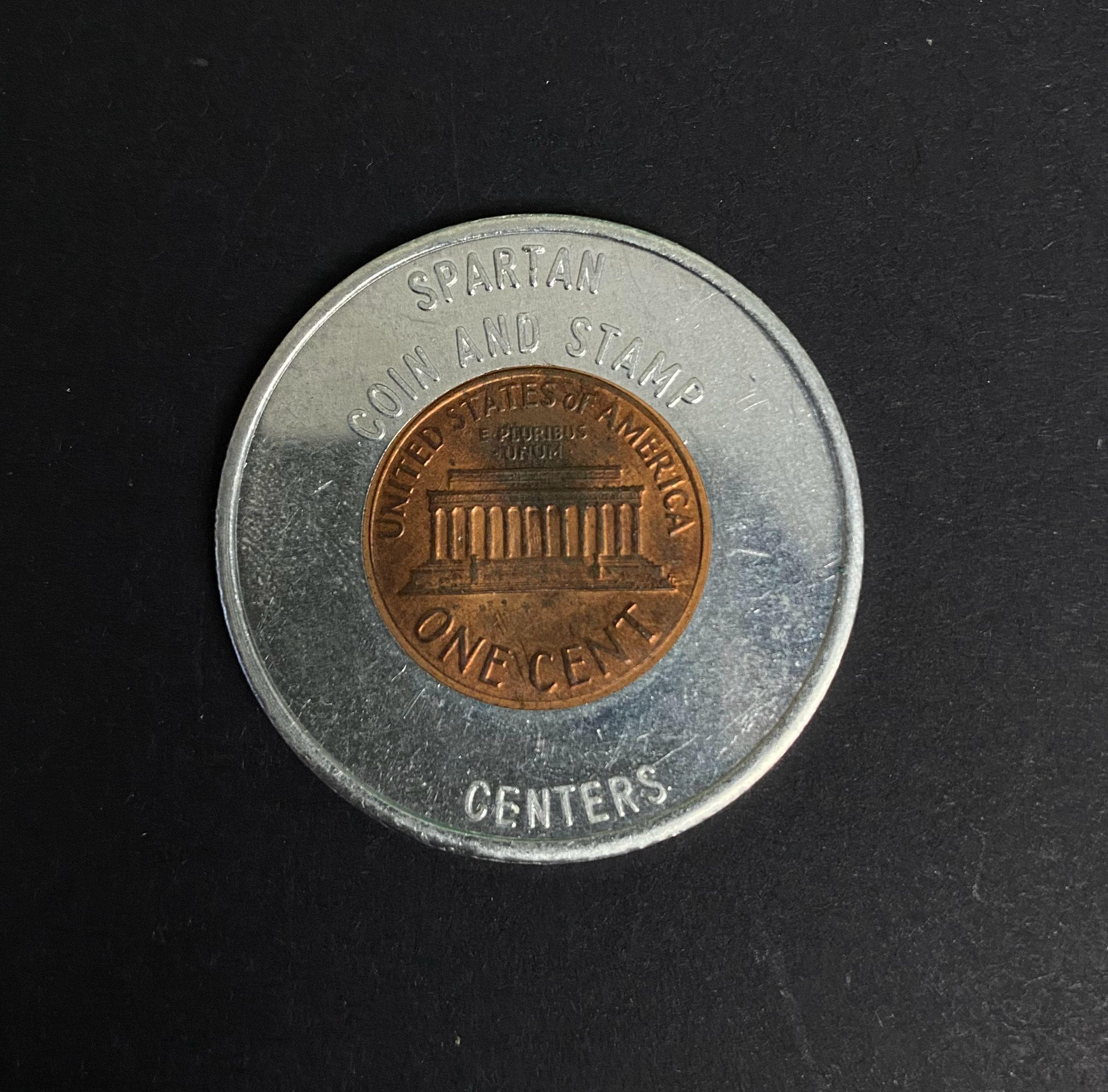 A0138 Encased “lucky Penny” Token – 1968 Lincoln Cent With Four-leaf ...