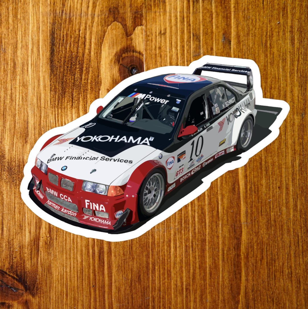 PTG E36 M3 Racecar - 4 Inch Die Cut Sticker - Etsy