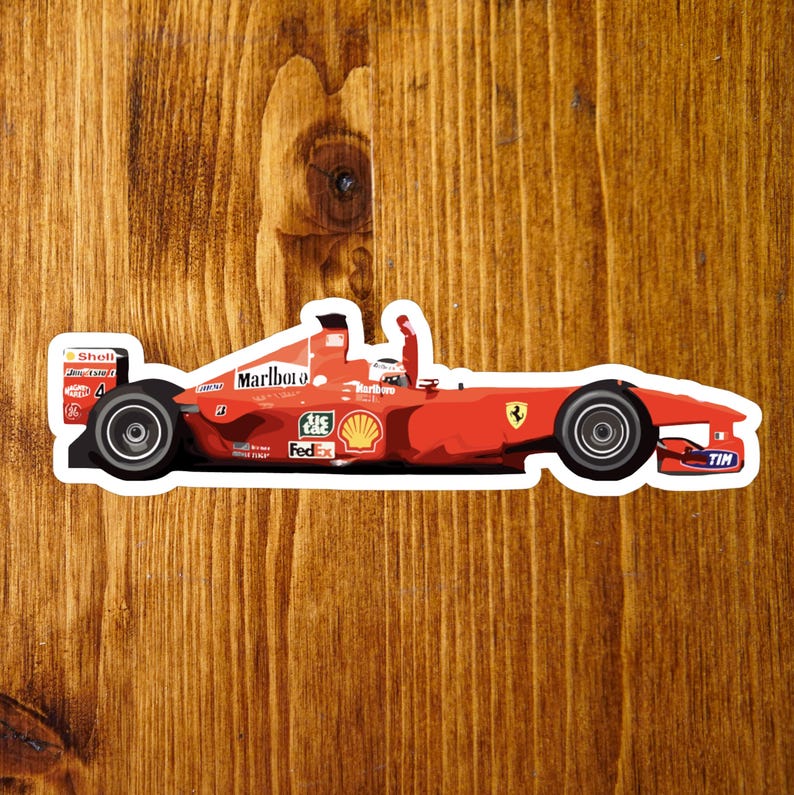 Schumacher Ferrari F2004 F1 - 4 Inch Die Cut Sticker - Etsy