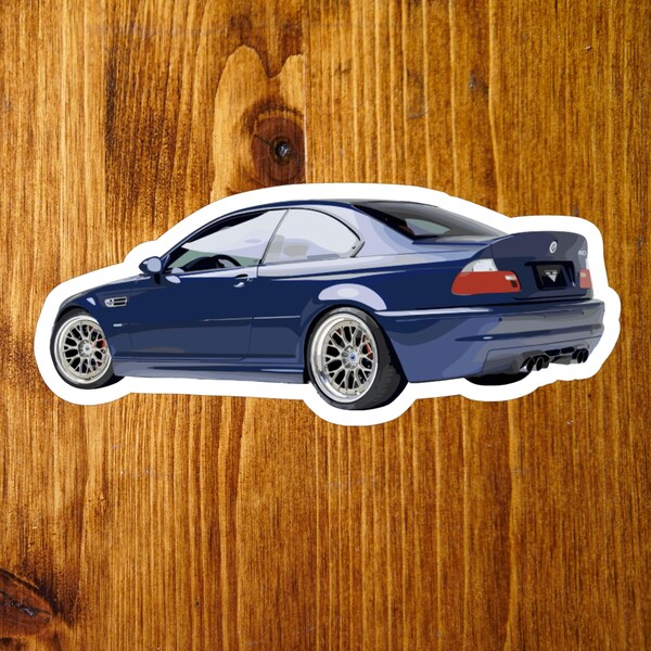 Bmw E46 Sticker Decal - Etsy