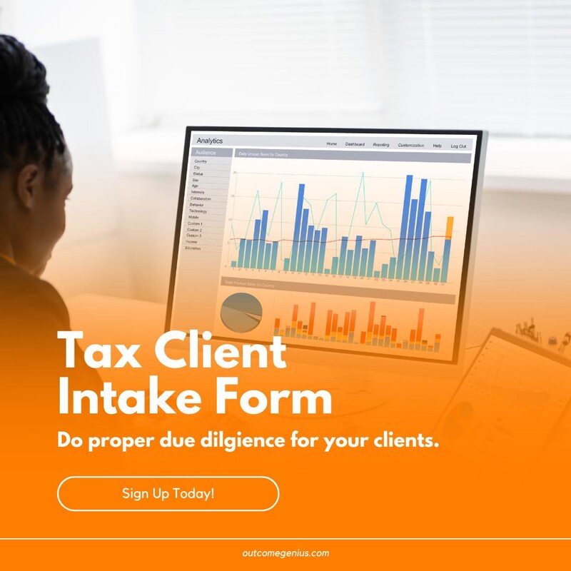 Client Intake Form Tax - Etsy