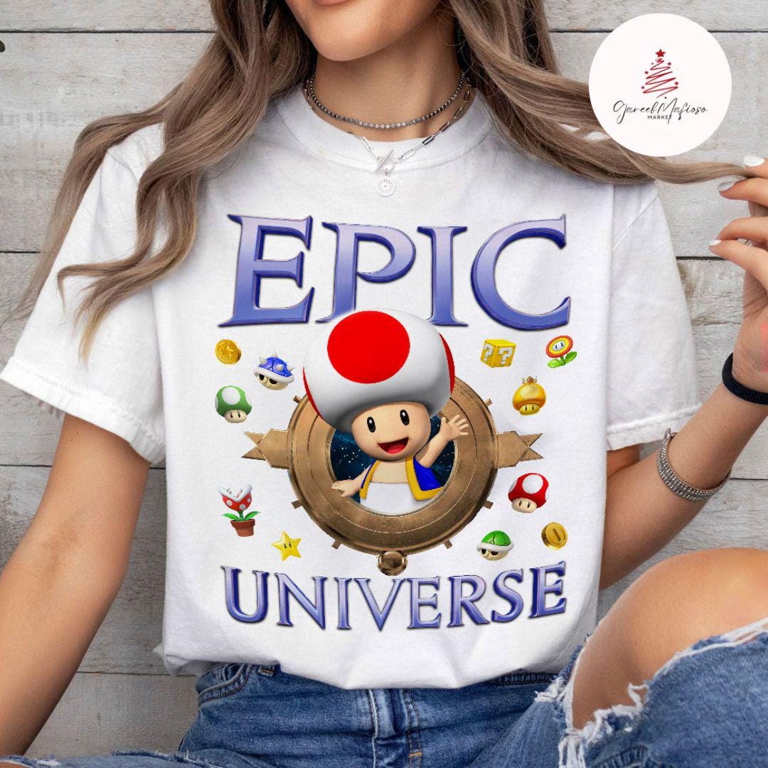 All Characters Super Mario Epic Universe Shirt, Mario Luigi Princess ...