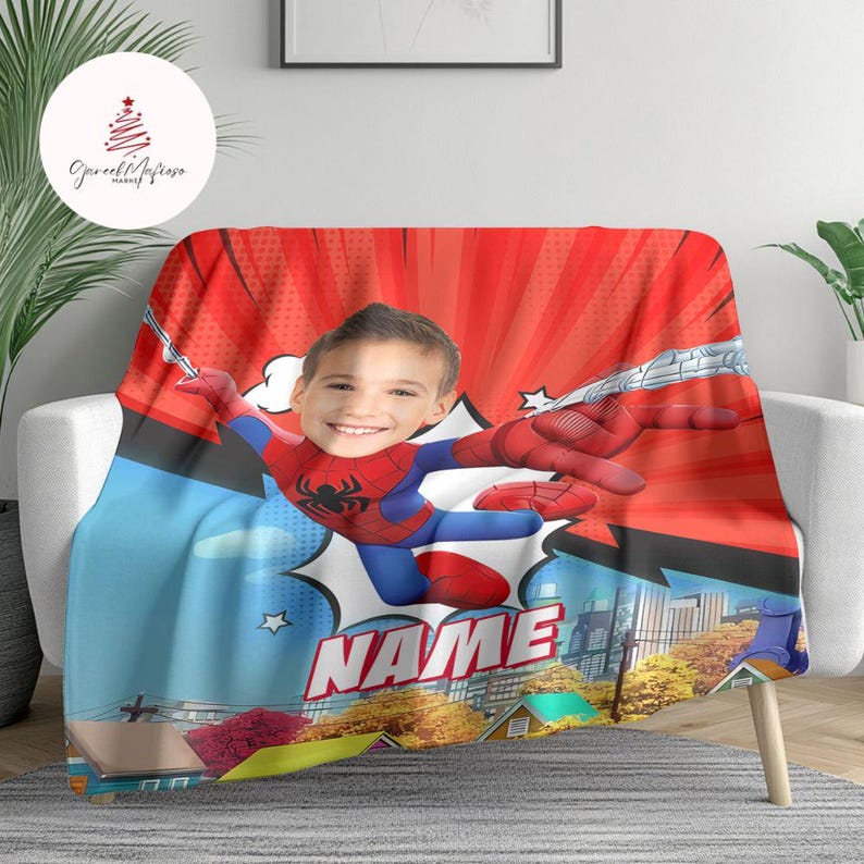 Custom Photo & Name Spidey and His Amazing Friends Blanket, Disney ...