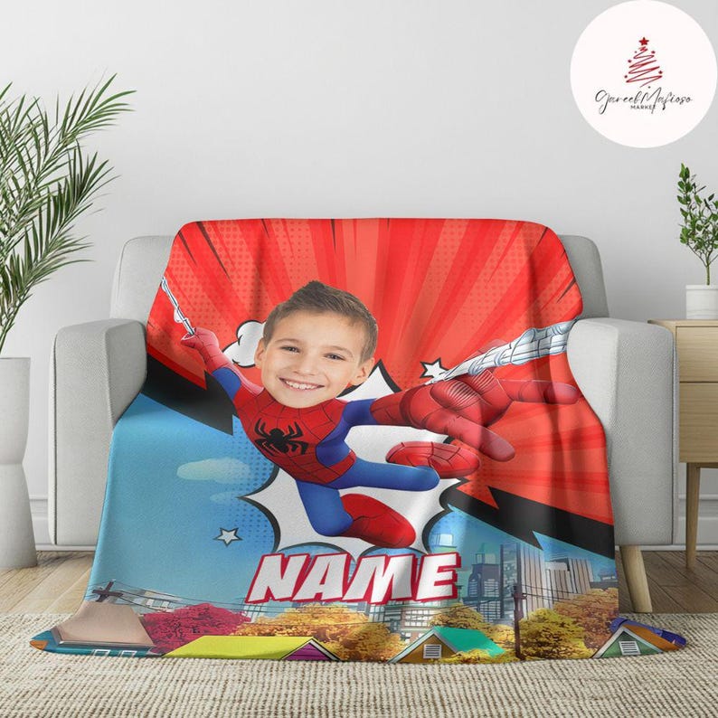 Custom Photo & Name Spidey and His Amazing Friends Blanket, Disney ...