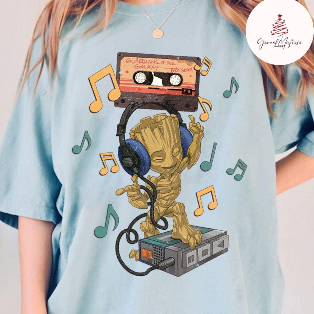 Vintage Baby Groot Shirt, Disney Marvel I Am Groot Guardians of the ...