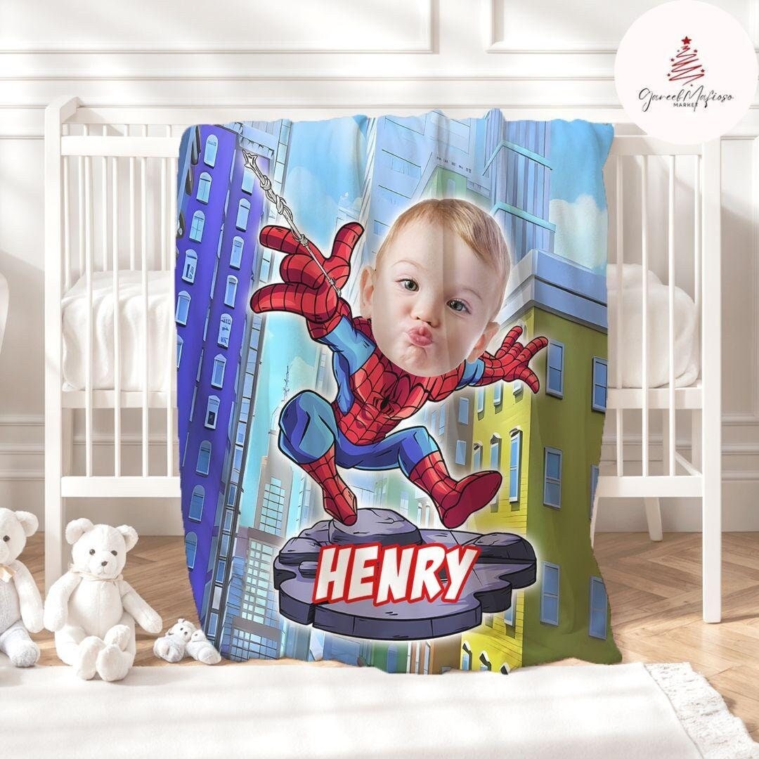 Custom Photo & Name Spidey and His Amazing Friends Blanket, Disney ...