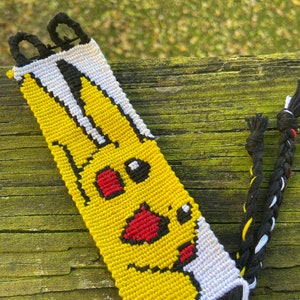Made-to-order Pikachu Inspired Macramé Bracelet - Etsy