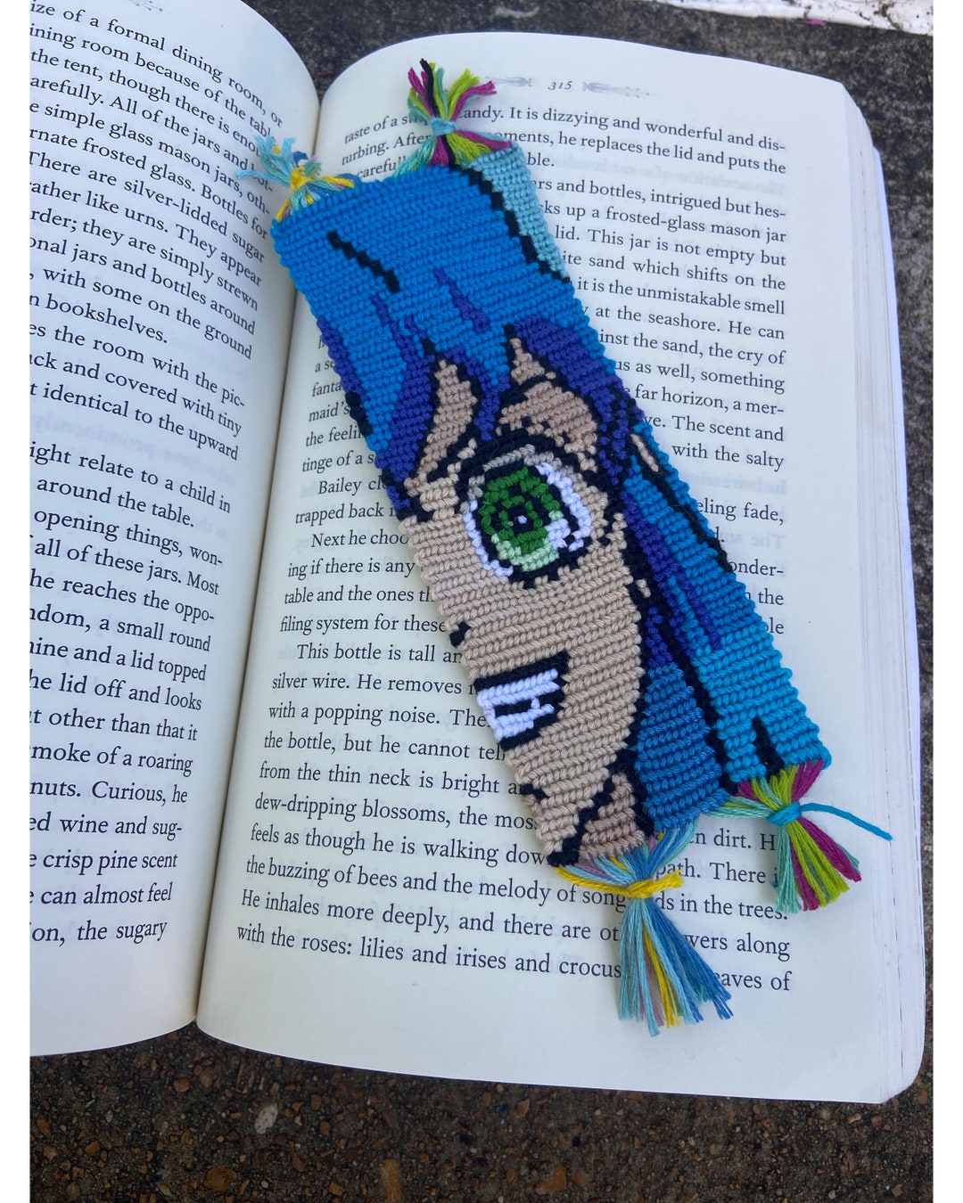 Demon Slayer Anime Inosuke Inspired Macrame Bookmark - Etsy