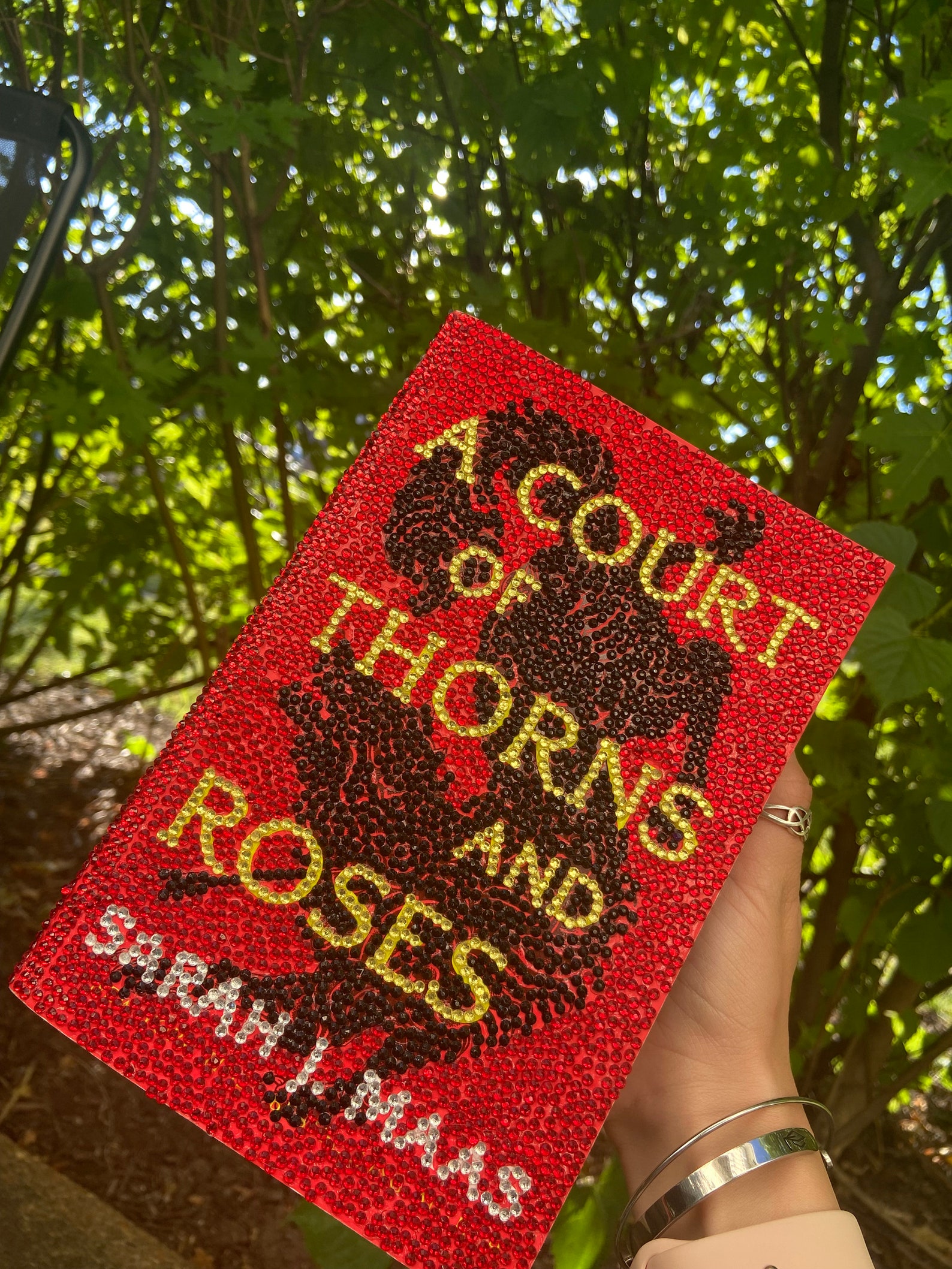 A Court of Thorns and Roses Bedazzled Book Cover - Etsy