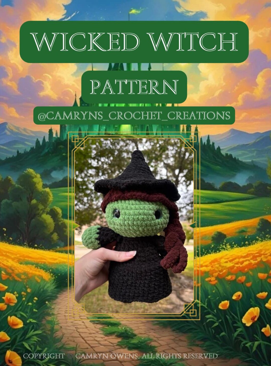 Wicked Witch Crochet Pattern! PDF DIGITAL DOWNLOAD (pattern Only! Not a ...