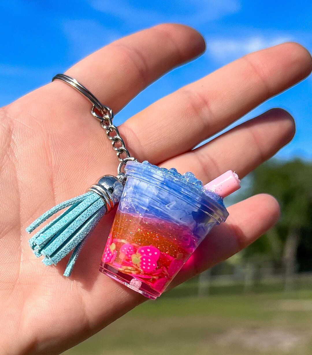 Beverage/boba Keychains - Etsy