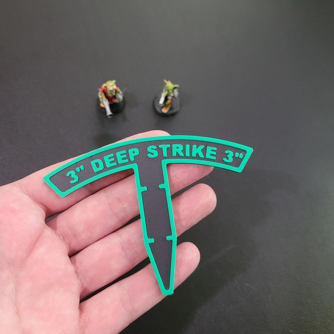 3" Movement Tool – Compact 3D Printed Gauge Compatible With Warhammer ...
