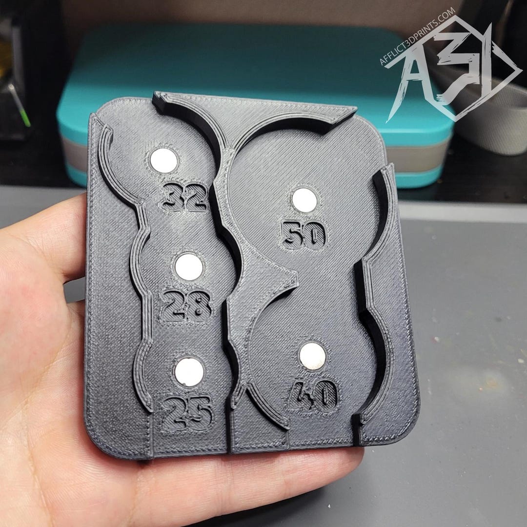Miniature Base Magnetizing Tool 3D Printed Tabletop Gaming Mini Base ...