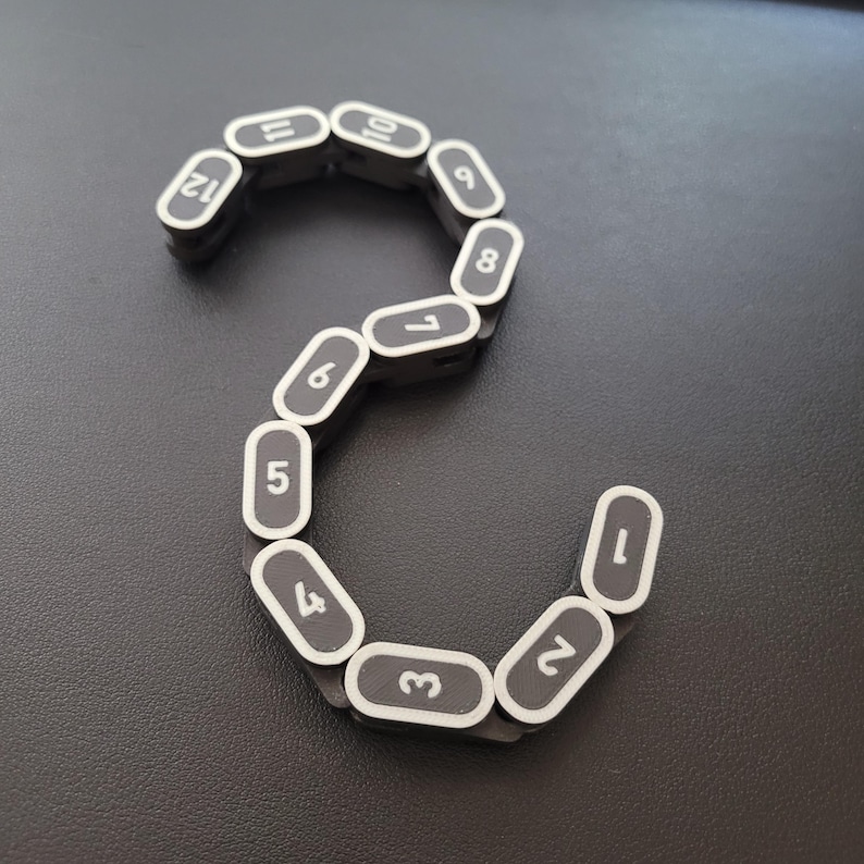 12” Modular Chain Ruler for Tabletop Wargames – Pivoting Movement Tool ...