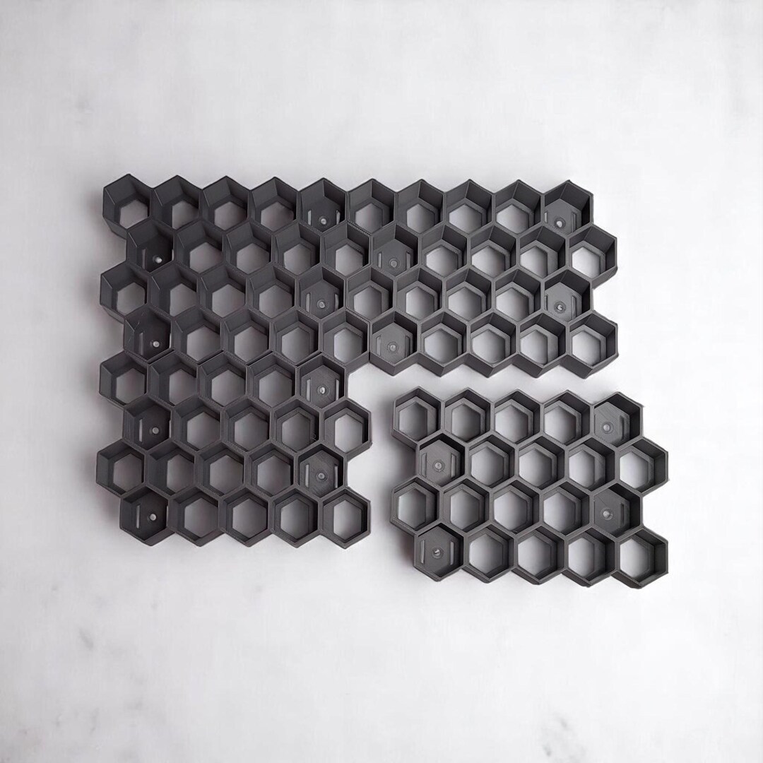 Pro Acryl & Turbo Dork Compatible Modular Hex Paint Rack | Stick-on ...