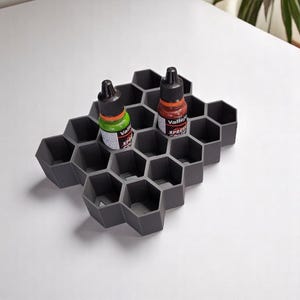 Vallejo, Army Painter, Reaper & GSW Compatible Modular Hex Paint Rack ...
