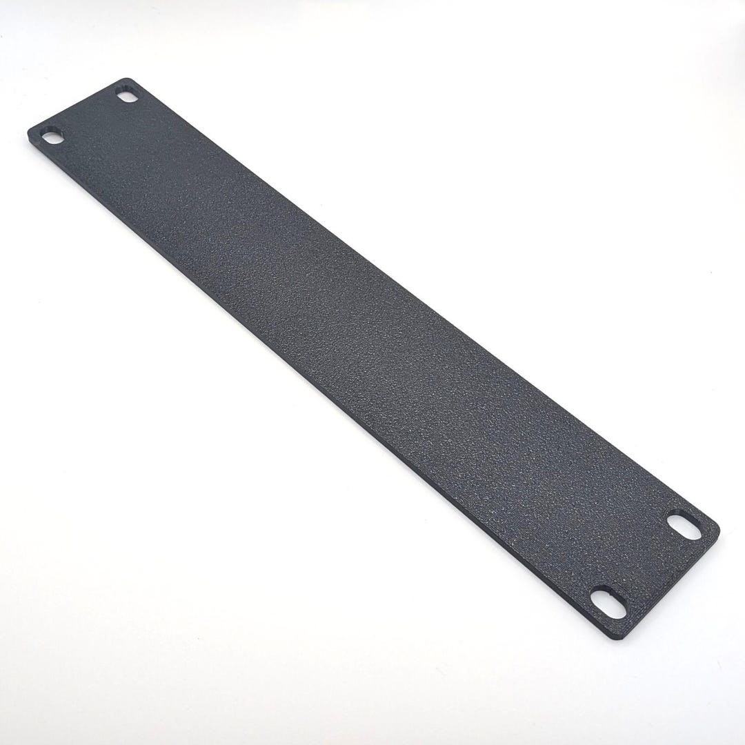 1U Server Rack Blank – 10 Inch Panel – Black or White PETG – Textured ...