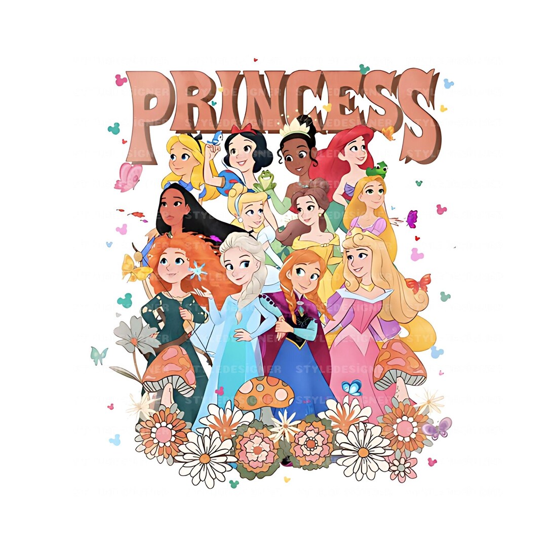 Best Friends Princess Png, Princess Squad Png, Magical Castle With ...