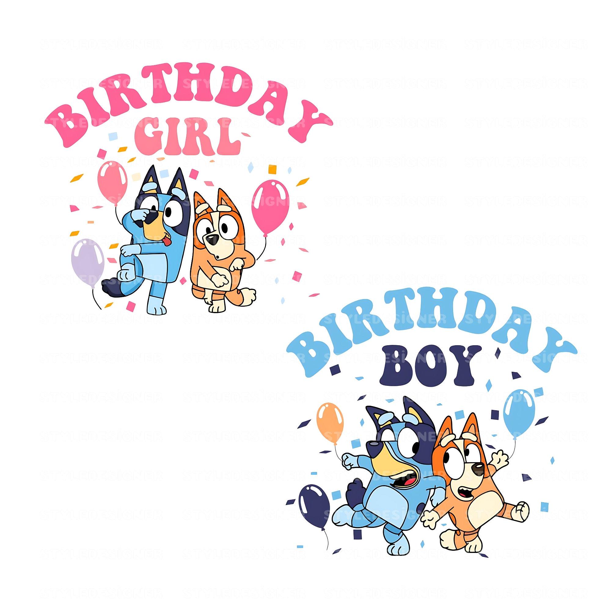 Cumpleaños de niña Png, Familia Bluey, Cumpleaños de niña Bluey Png ...