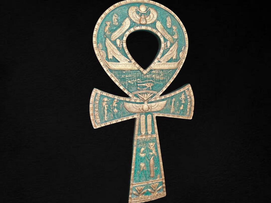 Large Ancient Egyptian Handcrafted Ankh Key of Life Replica Ankh Key ...
