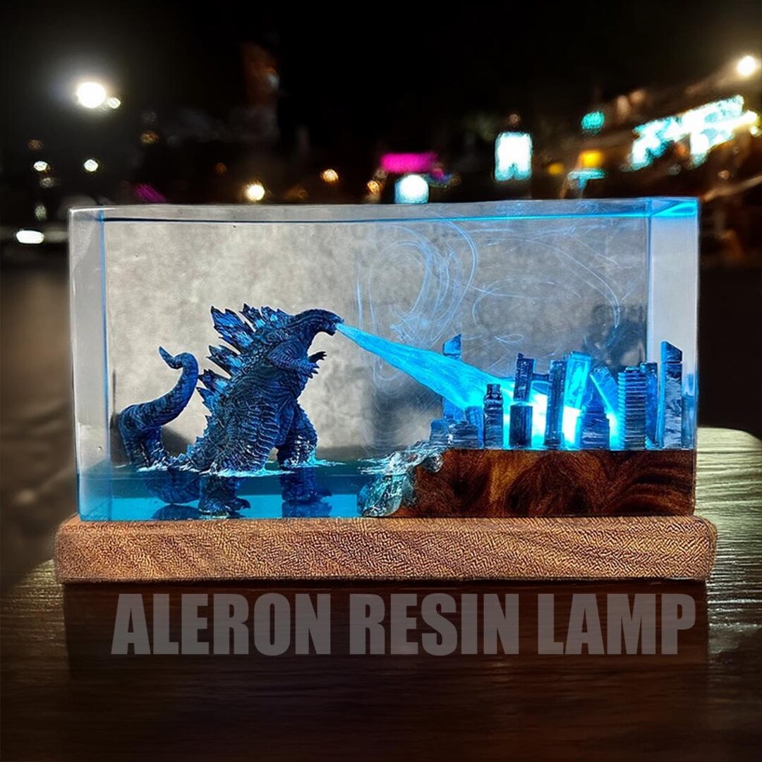 Monster Resin Lamp,diorama Resin Epoxy,custom Night Light,handmade ...